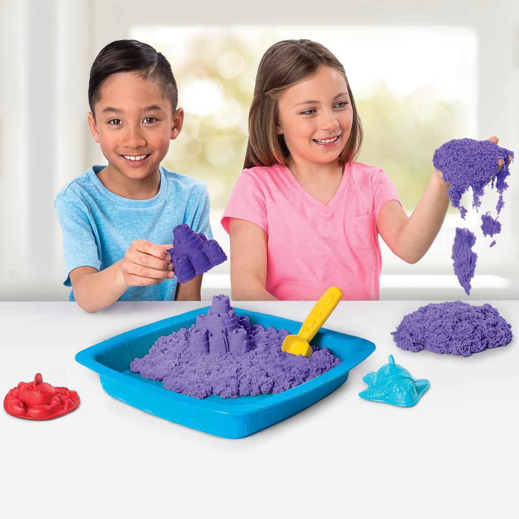 Spin Master - Kinetic Sand Kinetic Sand, Sandbox Playset With 1lb Of ...